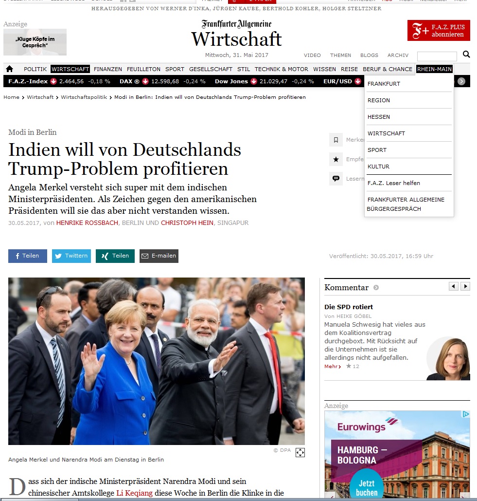 Prime Minister Modi's visit to Germany gets extensive coverage in ...