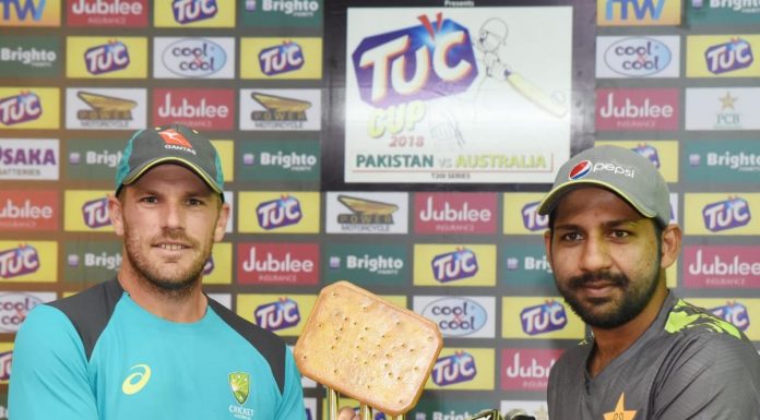 Australian and Pakistani cricket teams compete for a glorified biscuit ...