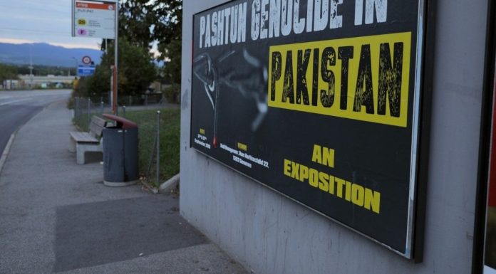 Posters highlighting 'Pashtun genocide in Pakistan' appear in Geneva ...