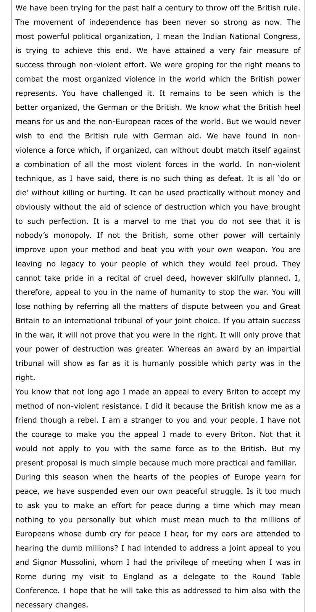 'My dear friend': Read the letters Mahatma Gandhi wrote to Adolf Hitler ...