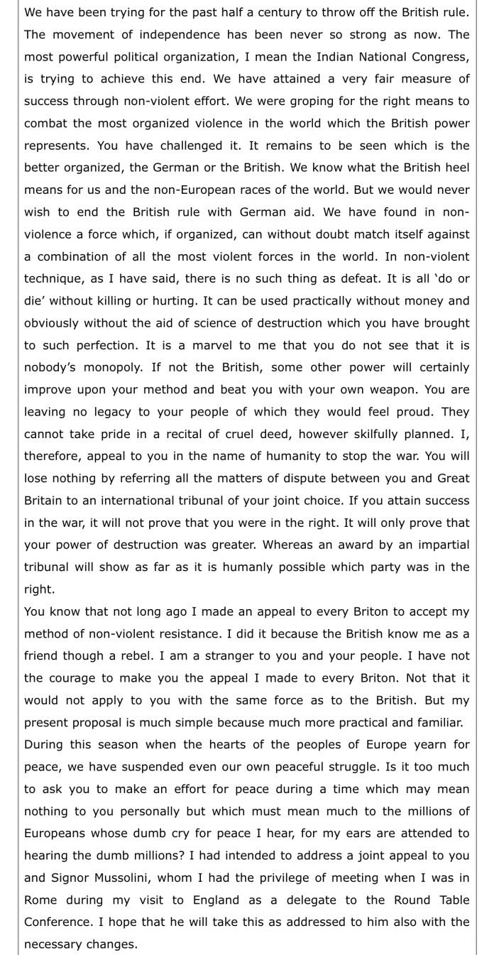 'My dear friend': Read the letters Mahatma Gandhi wrote to Adolf Hitler ...