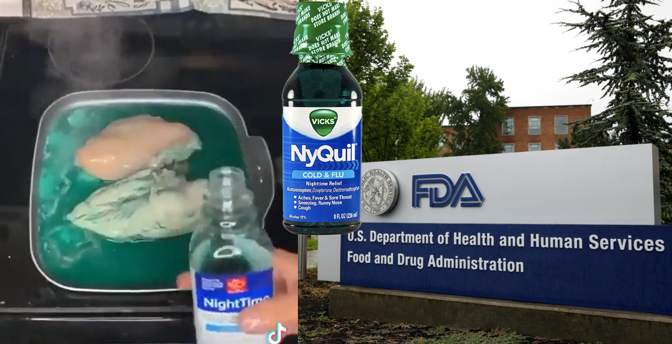 USA: FDA warns against cooking chicken in NyQuil cough syrup