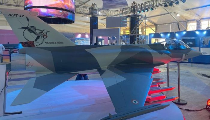 Bajrang Bali Hanuman on HAL's new fighter aircraft at Aero India Show ...