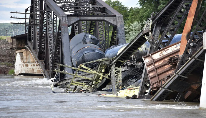 Freight train carrying hazardous materials derails into Yellowstone ...