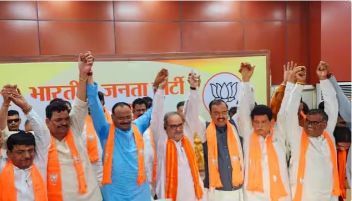 UP: Several leaders from SP, BSP, and Congress join BJP