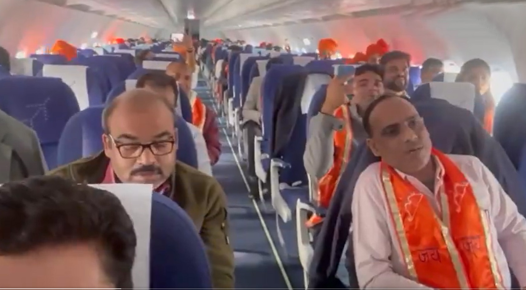 Passengers on inaugural flight to Ayodhya chant ‘Jai Shri Ram', thank ...