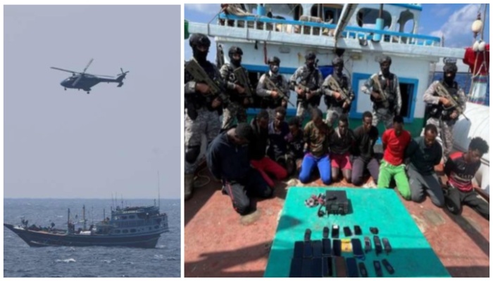 Indian Navy warship INS Sumitra rescues a hijacked Pakistani fishing ...