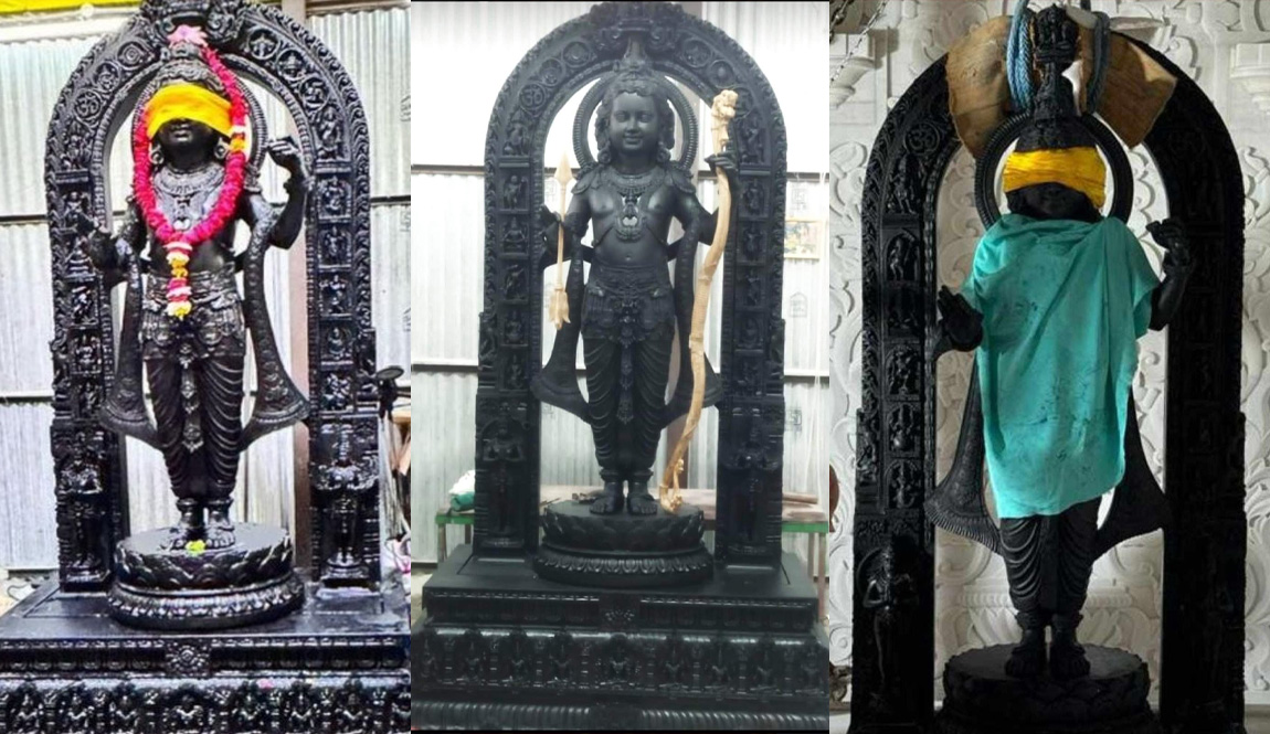 Images of Ram Lalla idol installed in Ram Mandir Garbhagriha released