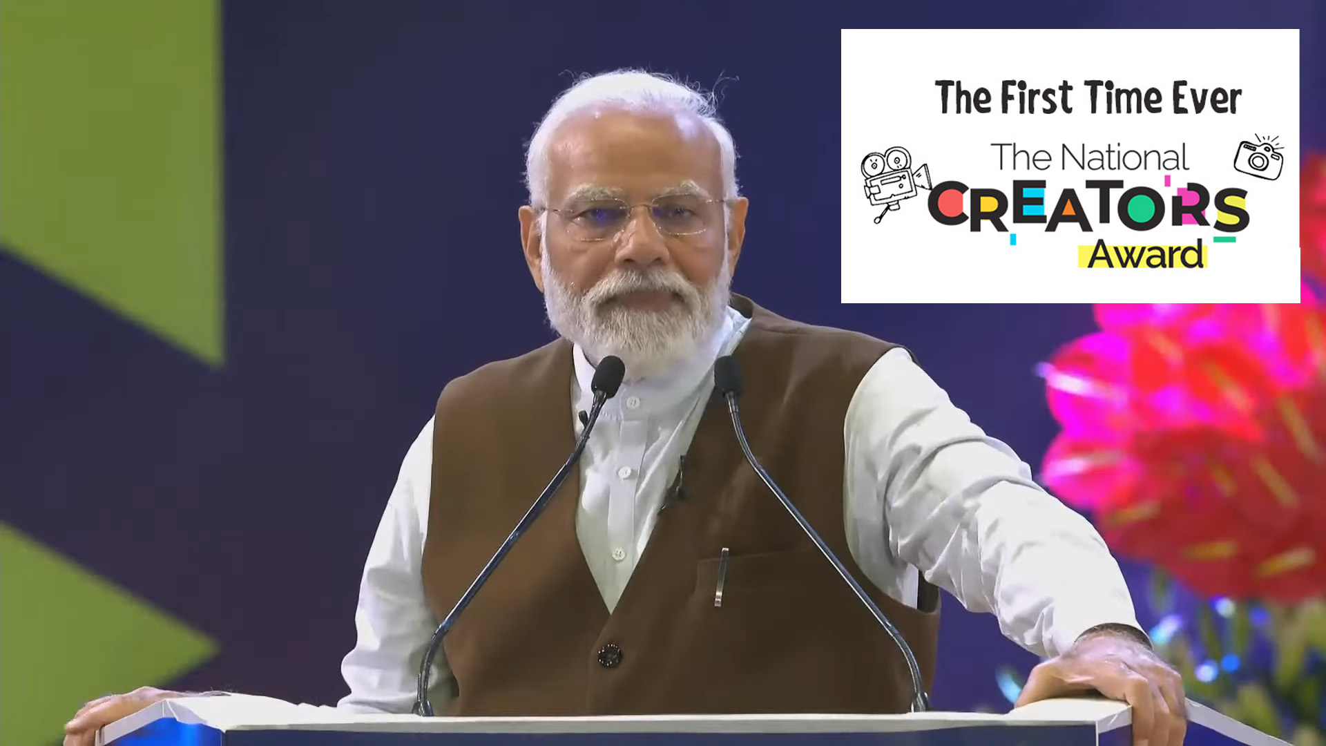 PM Modi calls for 'Create on India' movement at National Creators Award