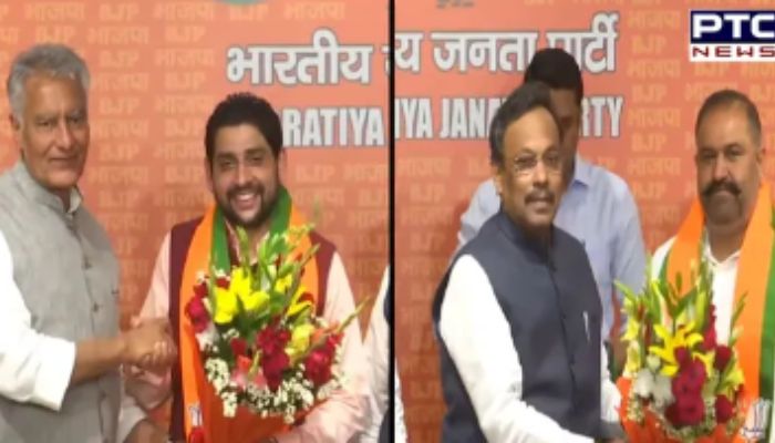 AAP's Jalandhar MP Sushil Kumar Rinku and MLA Sheetal Angural join BJP