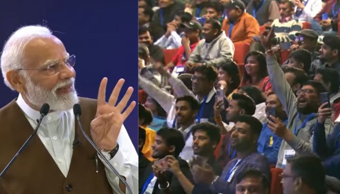 National Creators Award witnesses chants of Modi Modi, Abki baar 400 ...