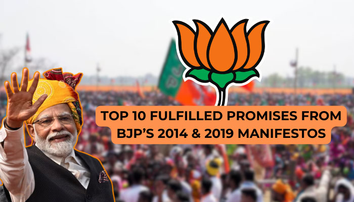Top 10 promises BJP fulfilled from its manifesto in 2014 and 2019