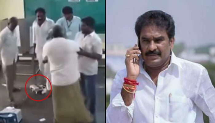 YSRCP MLA P Ramakrishna Reddy damages EVM, EC takes action after video goes viral