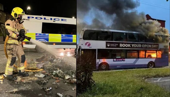 England: 'Criminal minority' run riots in Leeds, attack police and ...