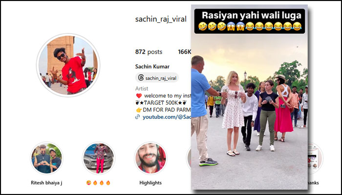 Outrage over Instagram 'influencer' Sachin's harassment of tourists at ...