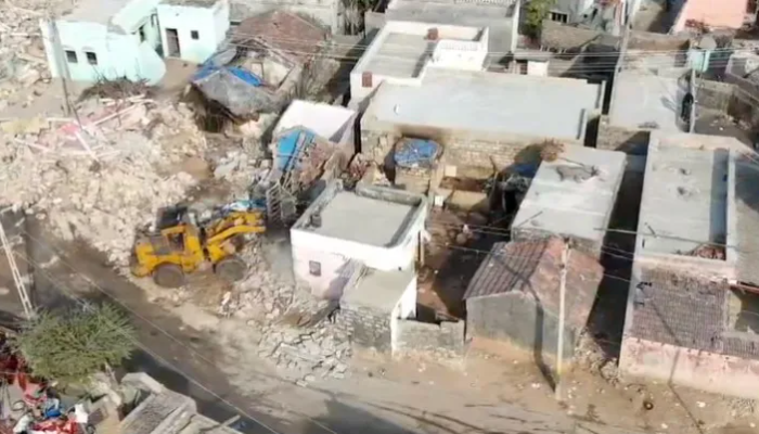 Another bulldozer drive in Bet Dwarka to remove illegal occupation