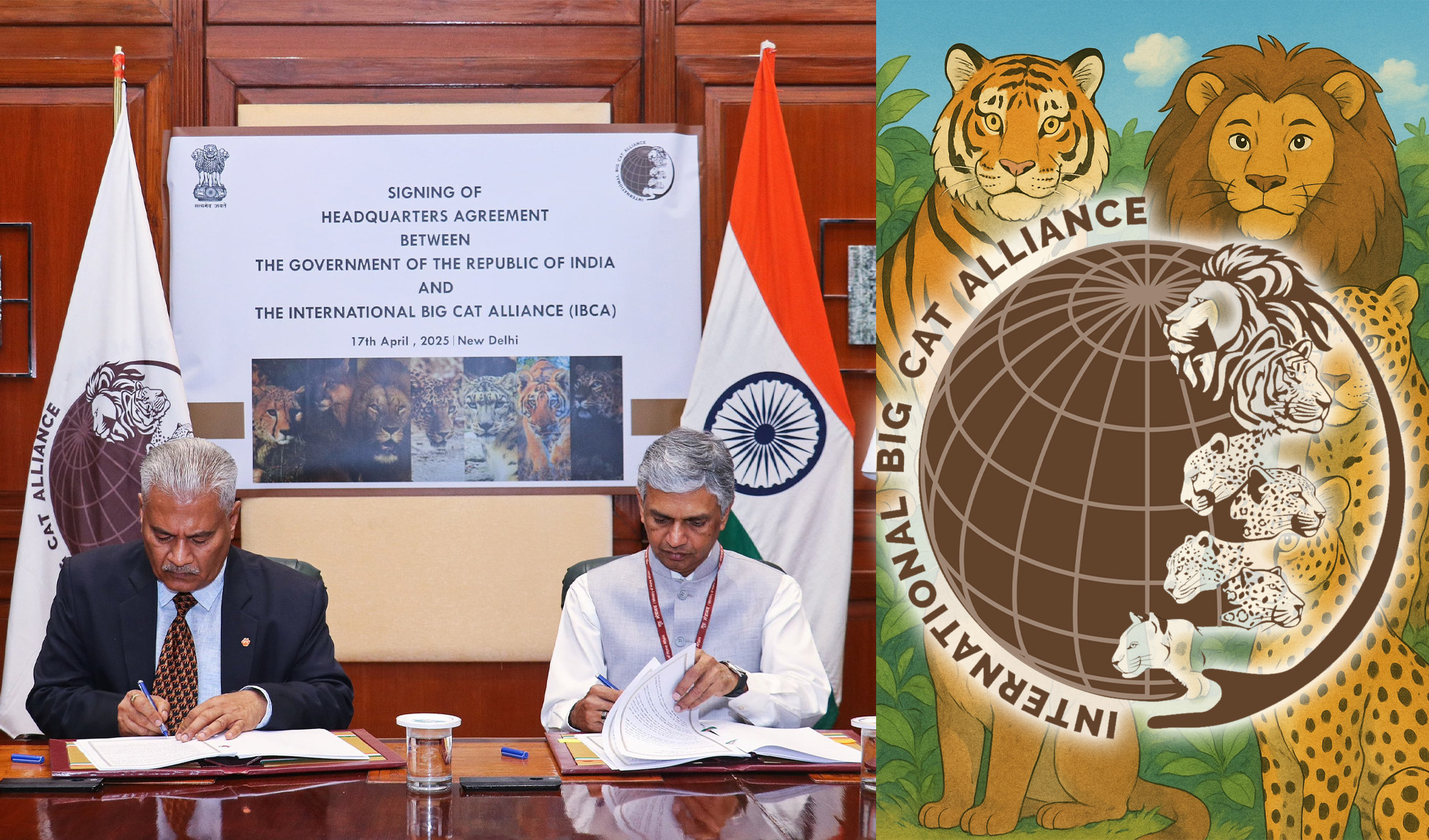 India signs Headquarters Agreement with International Big Cat Alliance