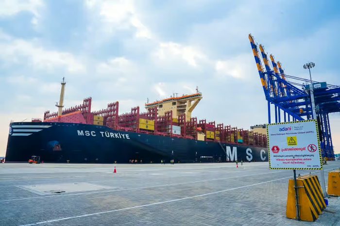 MSC Turkiye makes historic berth at Adani Ports operated Vizhinjam Port