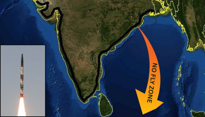 India issues a NOTAM of over 4790 km from Odisha coast to Indian Ocean ...
