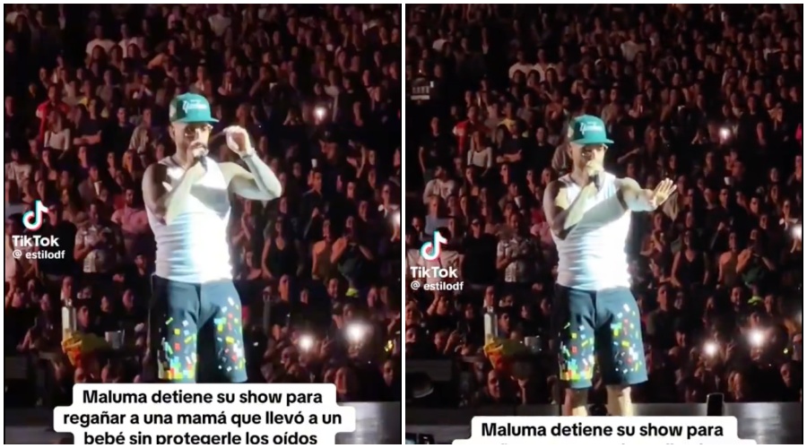 Colombian rapper Maluma stops concert, scolds woman for bringing a baby ...