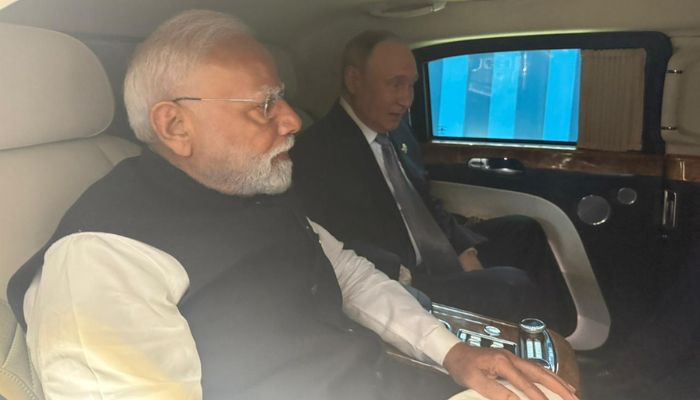 PM Modi and Russian President Vladimir Putin travel together for ...