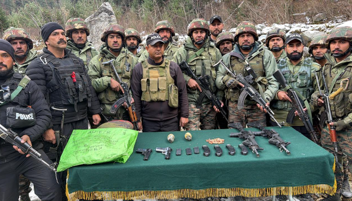 Kashmir: Security forces find large cache of weapons in Handwara–Nowgam ...