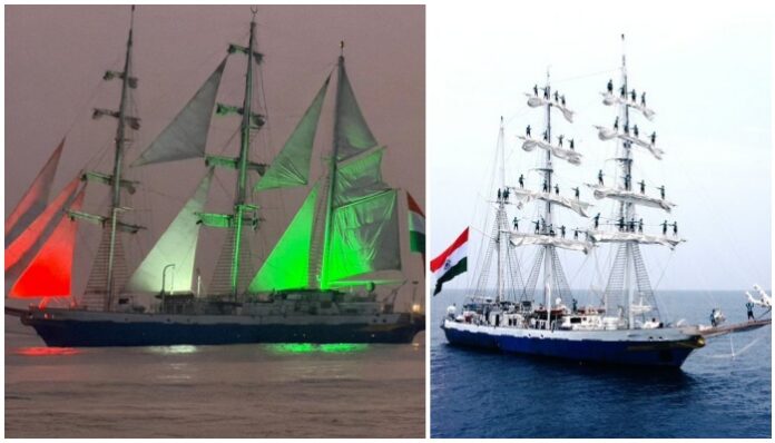 INS Sudarshini, the Indian Navy's sail training ship, starts a 10-month ...