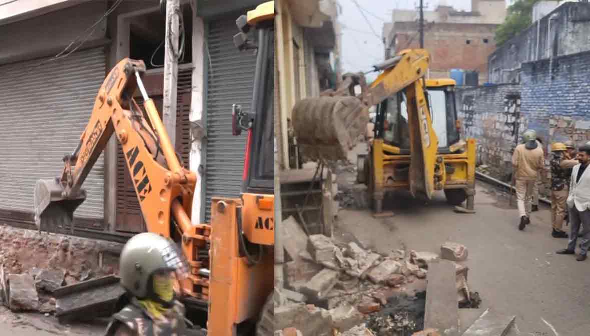 Rajasthan: Encroachments bulldozed in Chomu town a week after stone ...