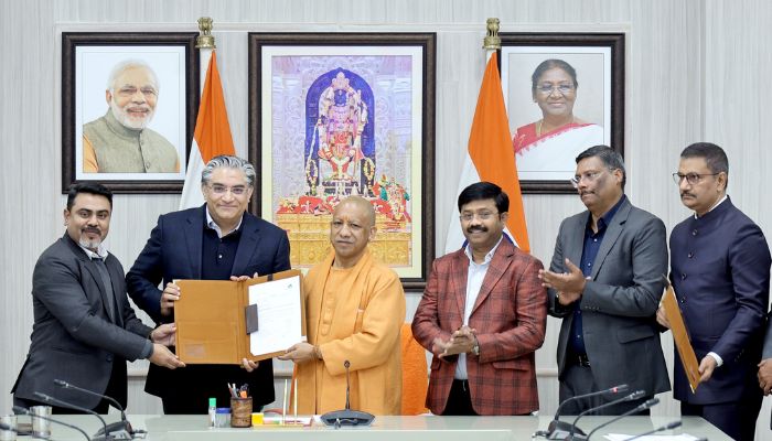 UP: CM Yogi Adityanath hands over land to semiconductor, electronics ...