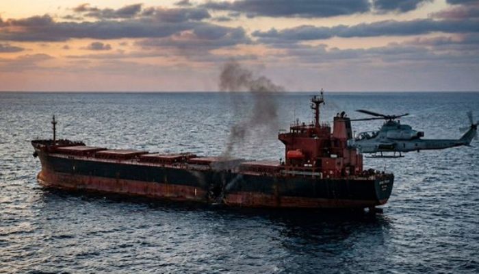 U.S. strikes Iran-bound cargo ship with Hellfire missile