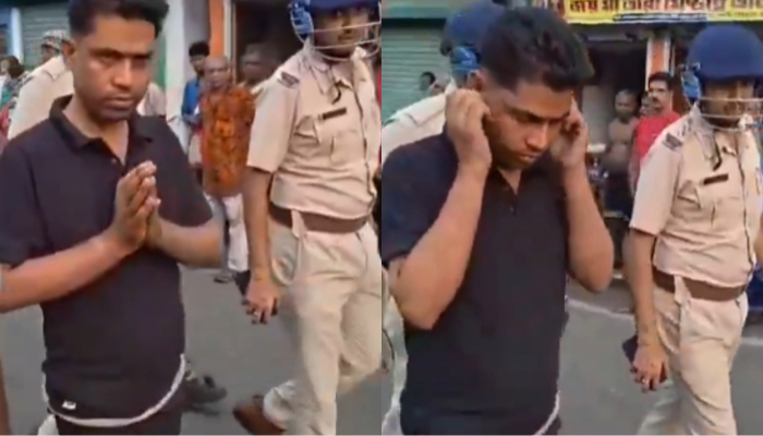 West Bengal: Police parade TMC goon Jahangir Khan through the streets ...