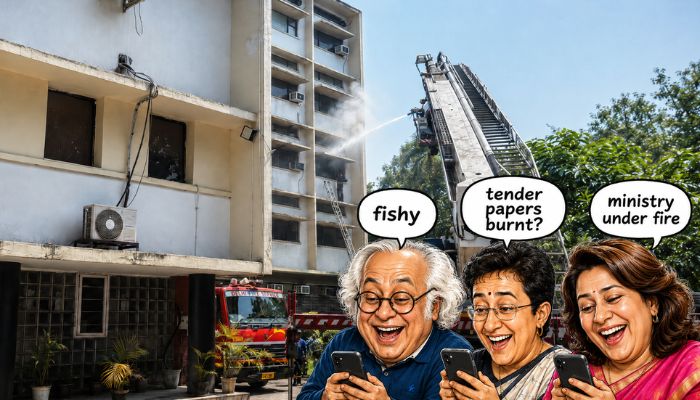 Congress, AAP leaders link wrongly reported Education Ministry fire to ...